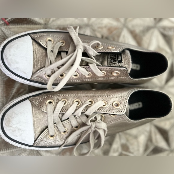 Converse | Shoes | Converse Metallic Gold Sneakers | Poshmark